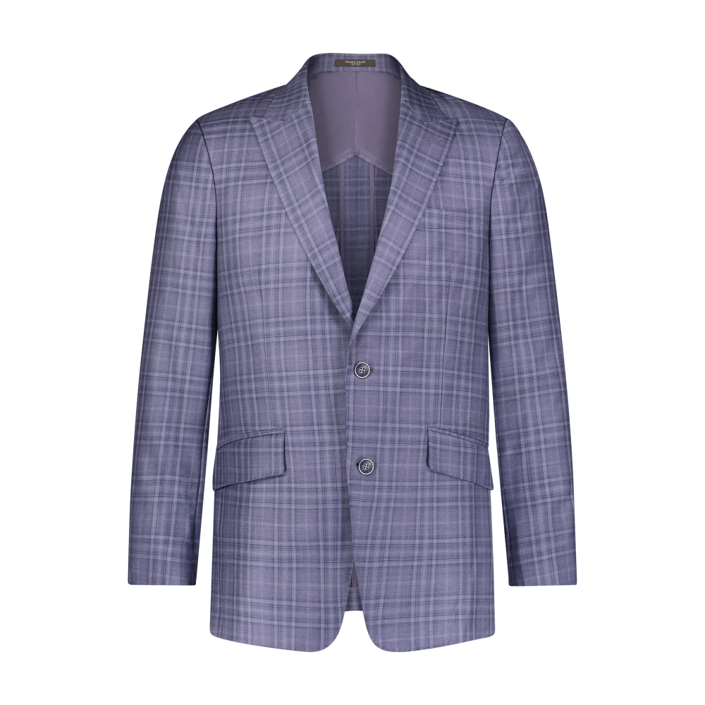 Custom Multi-Check Sport Coat in Lavender: Vibrant and Versatile – Q ...